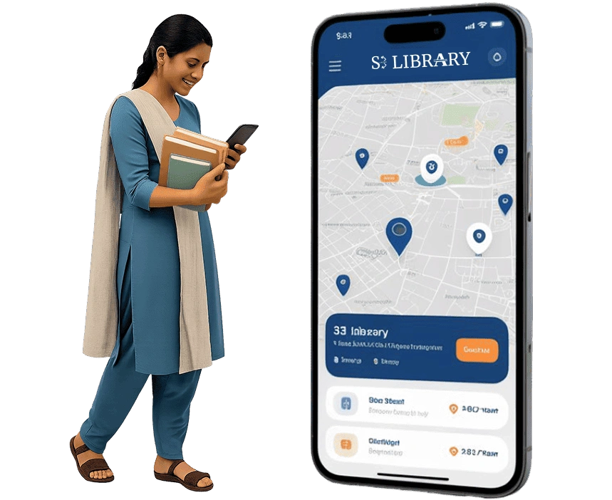 Find & Book Library Seats Near You | S3 Library